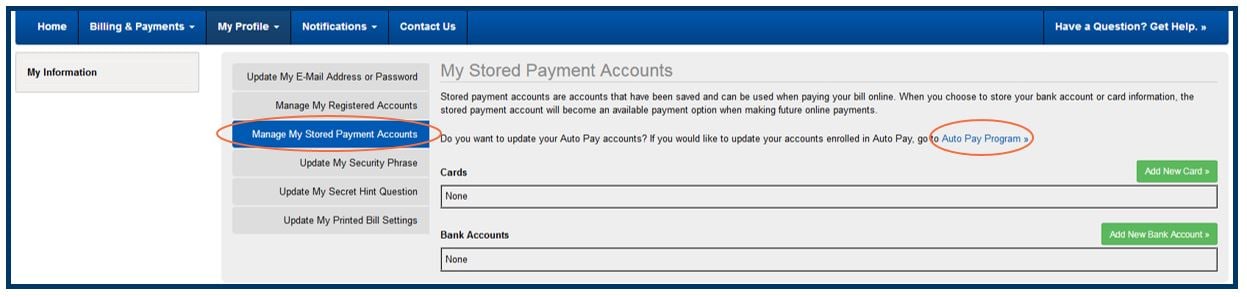 Customer Billing Information