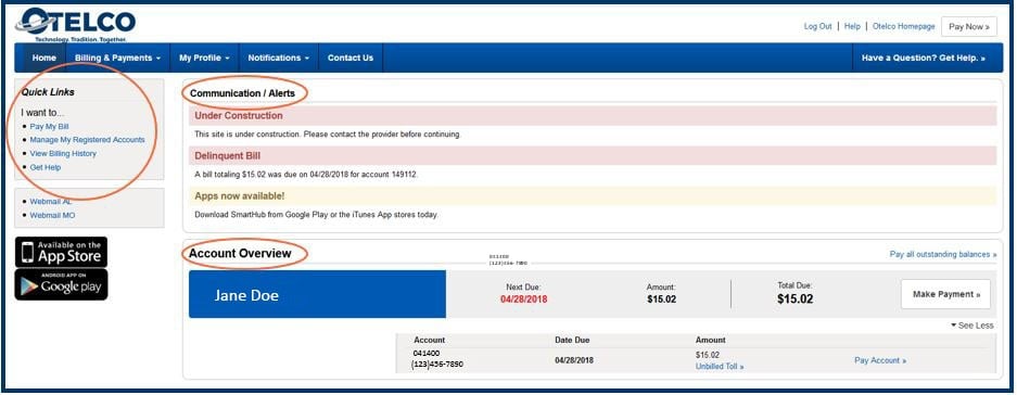 Customer Billing Information